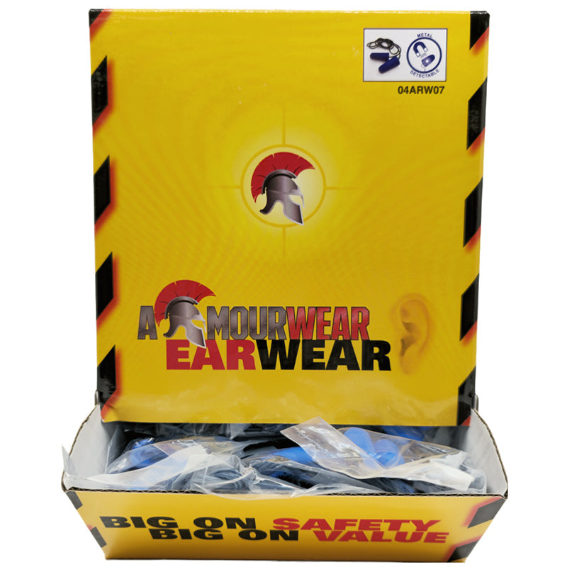 Armourwear™ Metal Detectable Corded Foam Ear Plugs (SLC80 26dB, Class 5 ...