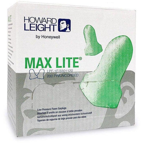 Box - Howard Leight Max Lite Uncorded Ear Plugs (200 Pairs | SLC80 25dB ...